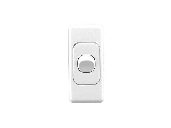 Clipsal 10A Architrave Switch, 1 Gang (White) – OLICTA